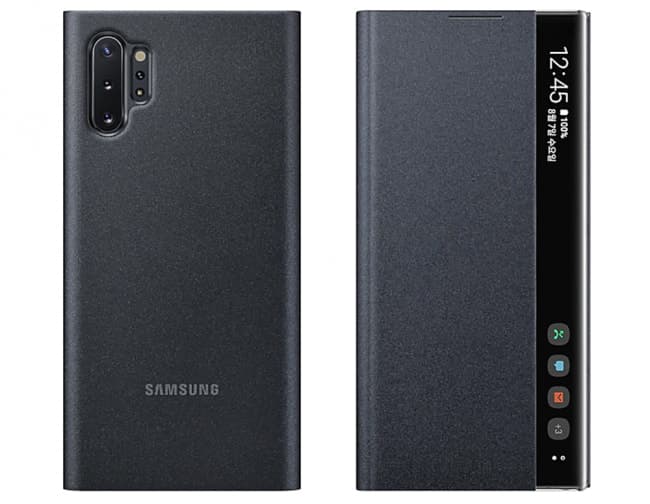 Official Samsung Galaxy Note 10+ Plus Clear View Case - Black | Tablet ...