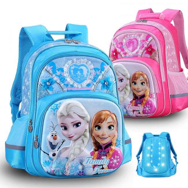 Frozen Elsa and Anna 3D Backpack, Ages 5 to 12, 17 inch | Tablet Phone Case