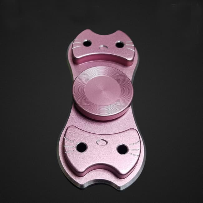 Cute Cat Face Metal Fidget Spinner | Tablet Phone Case